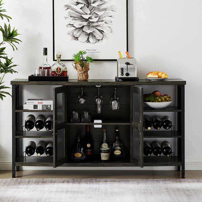 Wine bar credenza store